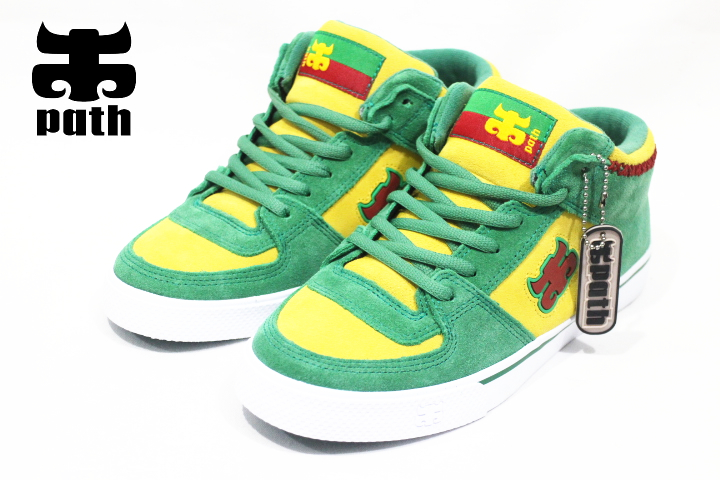 IPATH REED MID GREEN YELLOW RAST SUEDE | アクションブルーチップ